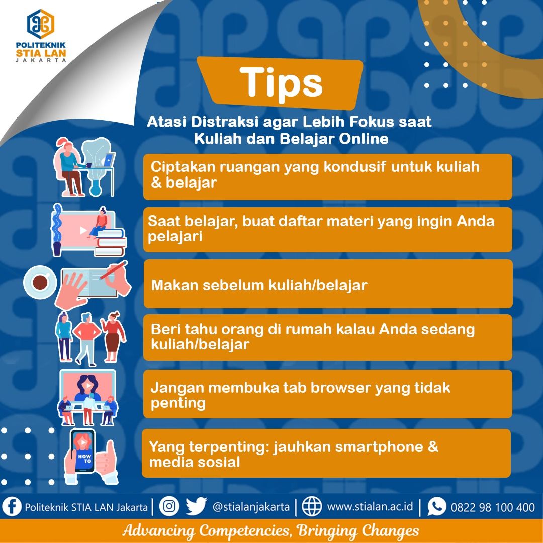 Tips Pembelajaran Daring – Politeknik STIA LAN Jakarta