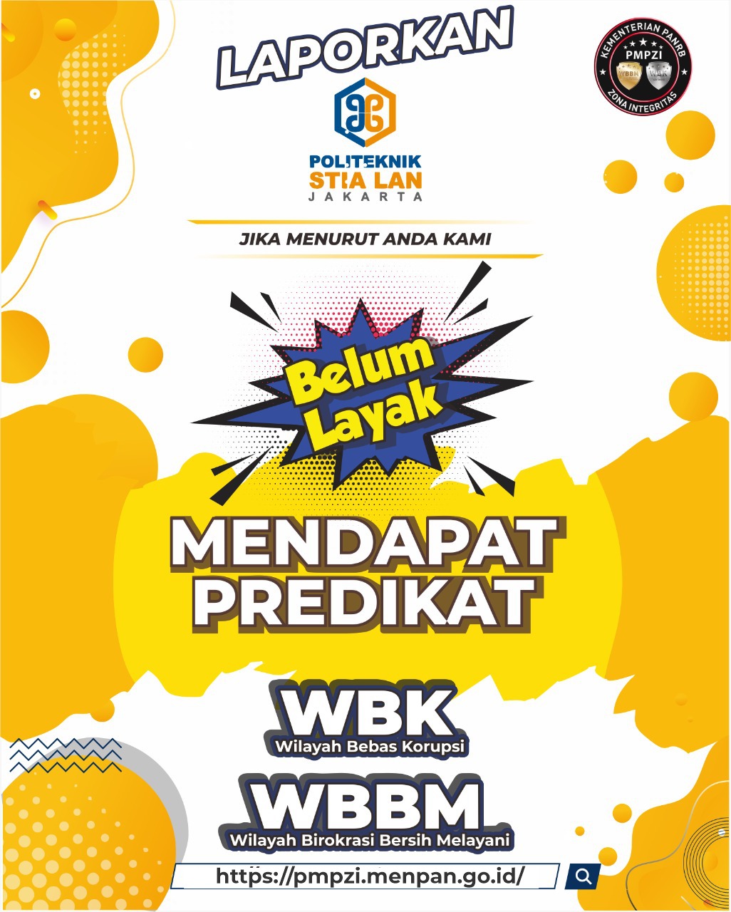 Politeknik STIA LAN Jakarta berkomitmen untuk mewujudkan Wilayah Bebas ...