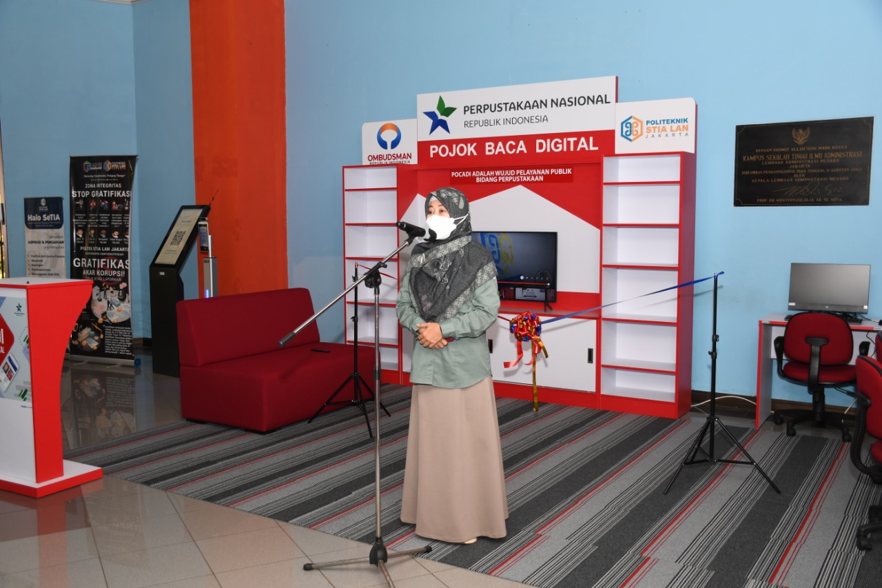 Peluncuran dan Peresmian Pojok Baca Digital (Pocadi) Politeknik STIA ...