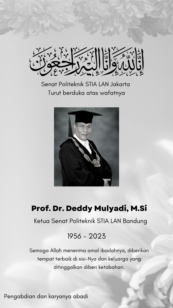 Turut berduka cita yang sedalam-dalamnya atas wafatnya Prof. Dr. Deddy ...