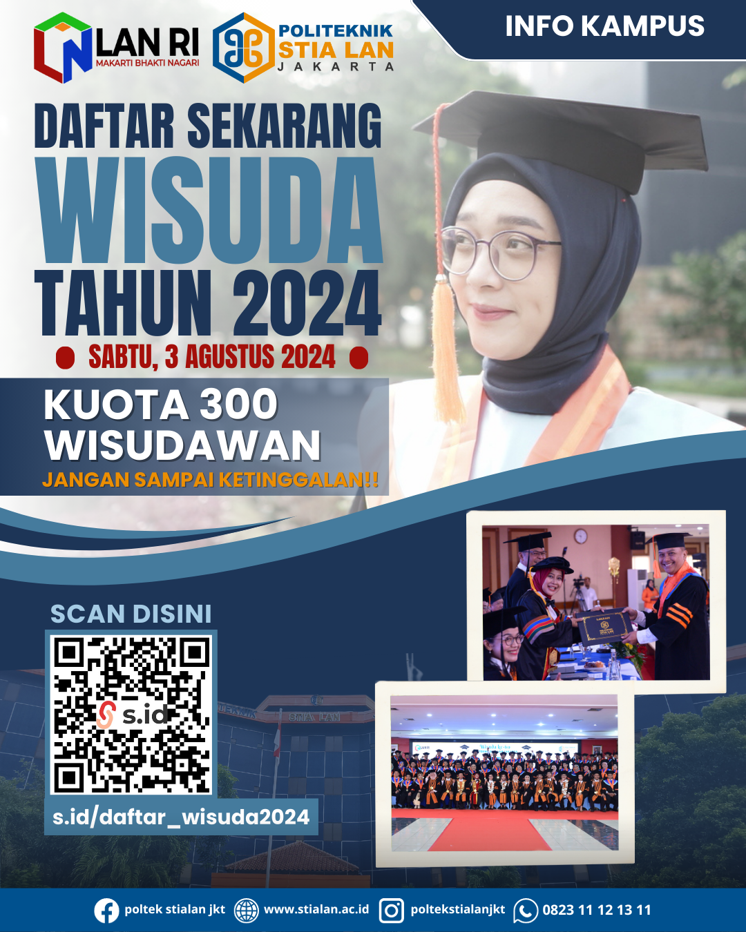 Info Daftar Wisuda 2024 – Politeknik STIA LAN Jakarta