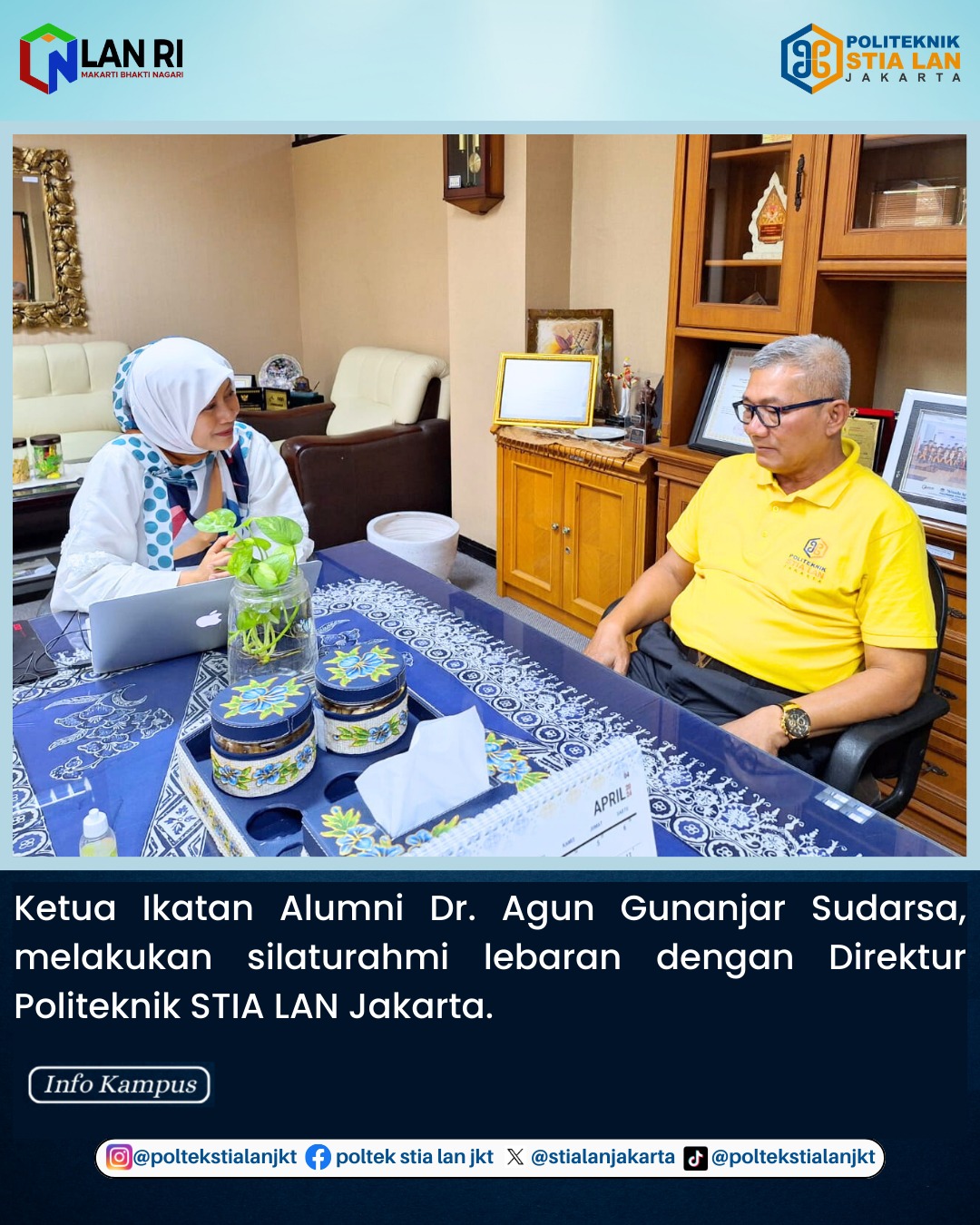 Ketua Ikatan Alumni Dr. Agun Gunanjar Sudarsa, melakukan silaturahmi ...