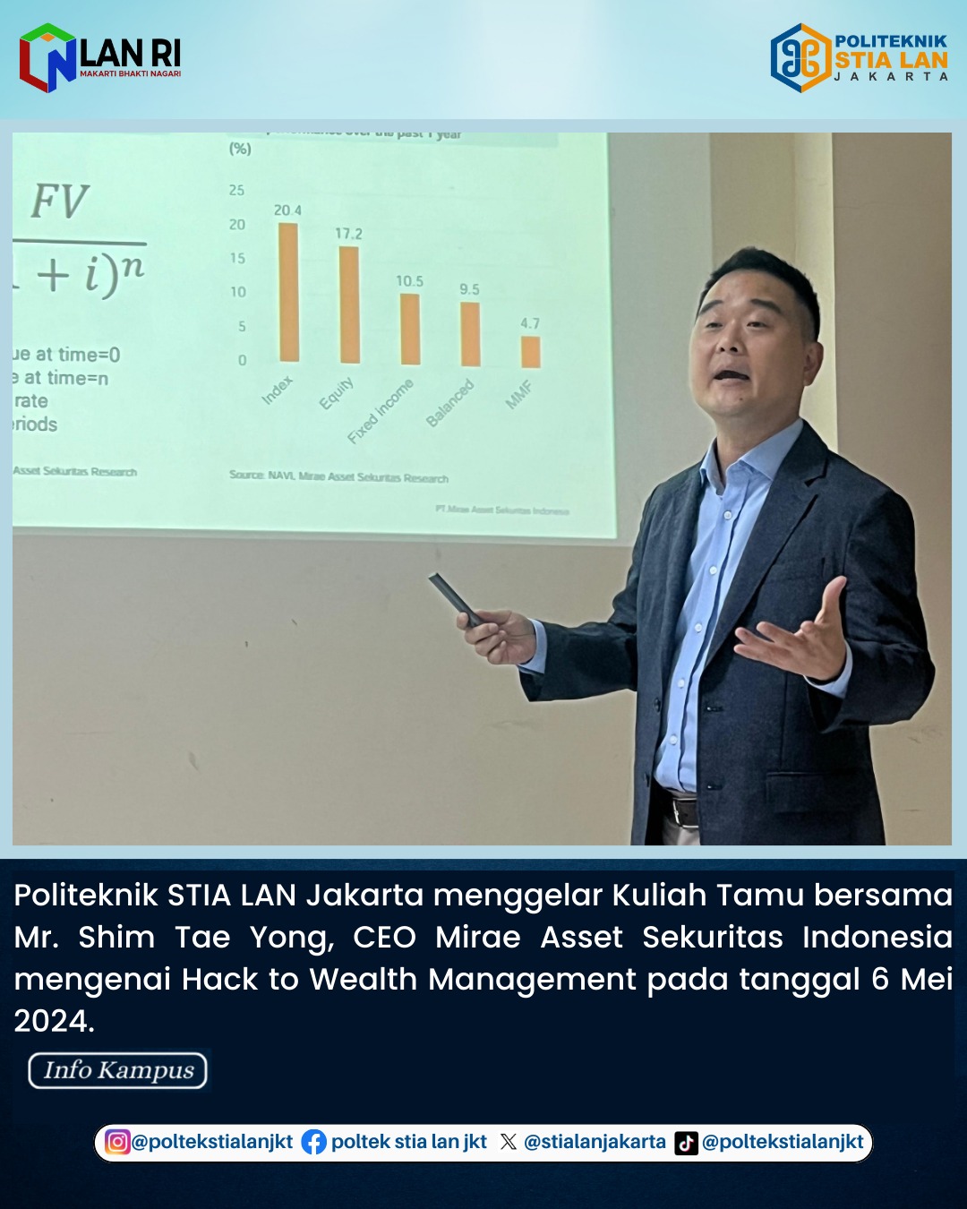 Kuliah Tamu bersama Mr. Shim Tae Yong, CEO Mirae Asset Sekuritas ...
