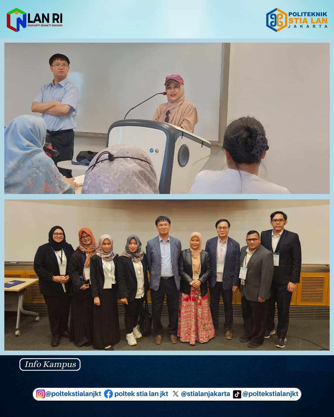 Tindak Lanjut Kerjasama INHA University: Program Pelatihan Internasional Smart Governance dan ...