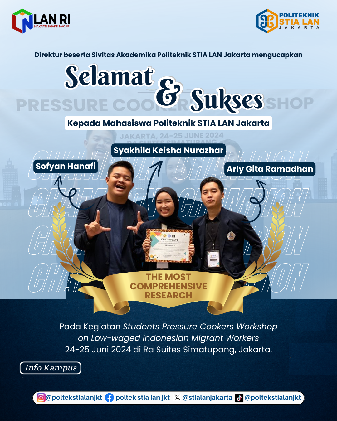 Politeknik STIA LAN Jakarta – Advancing Competencies, Bringin Changes